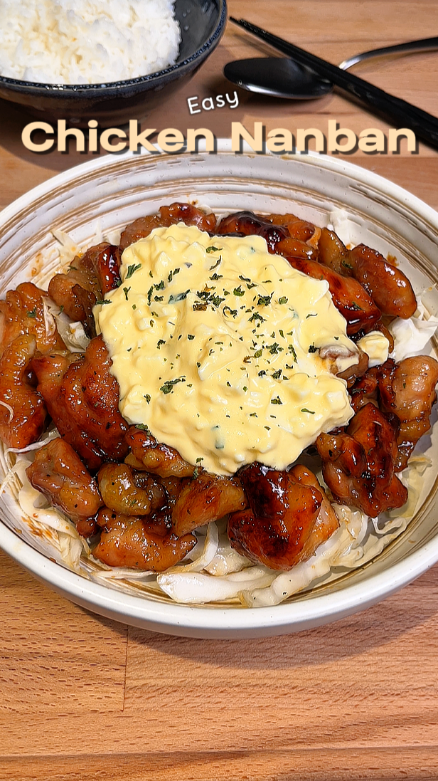 Crispy Chicken Nanban (Japanese Fried Chicken with Tangy Sauce) - Drew Eats
