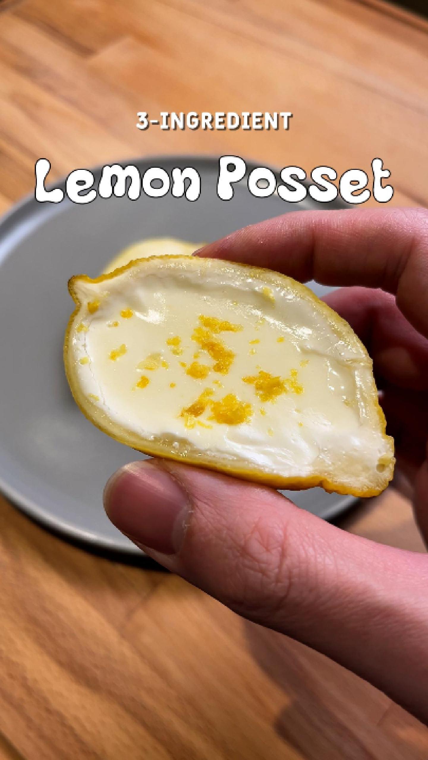 Easy Lemon Posset (3 ingredients) - Drew Eats